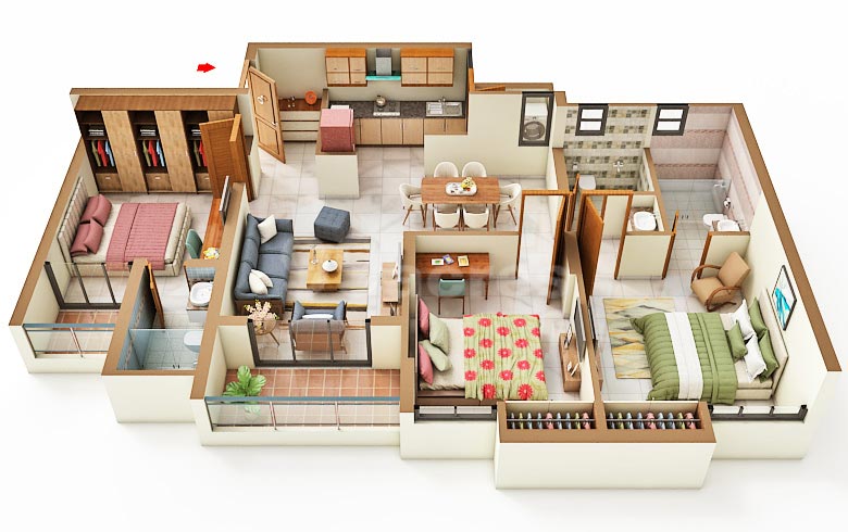 Kumar Prospera, Magarpatta, 2 & 3 BHK better homes in Magarpatta